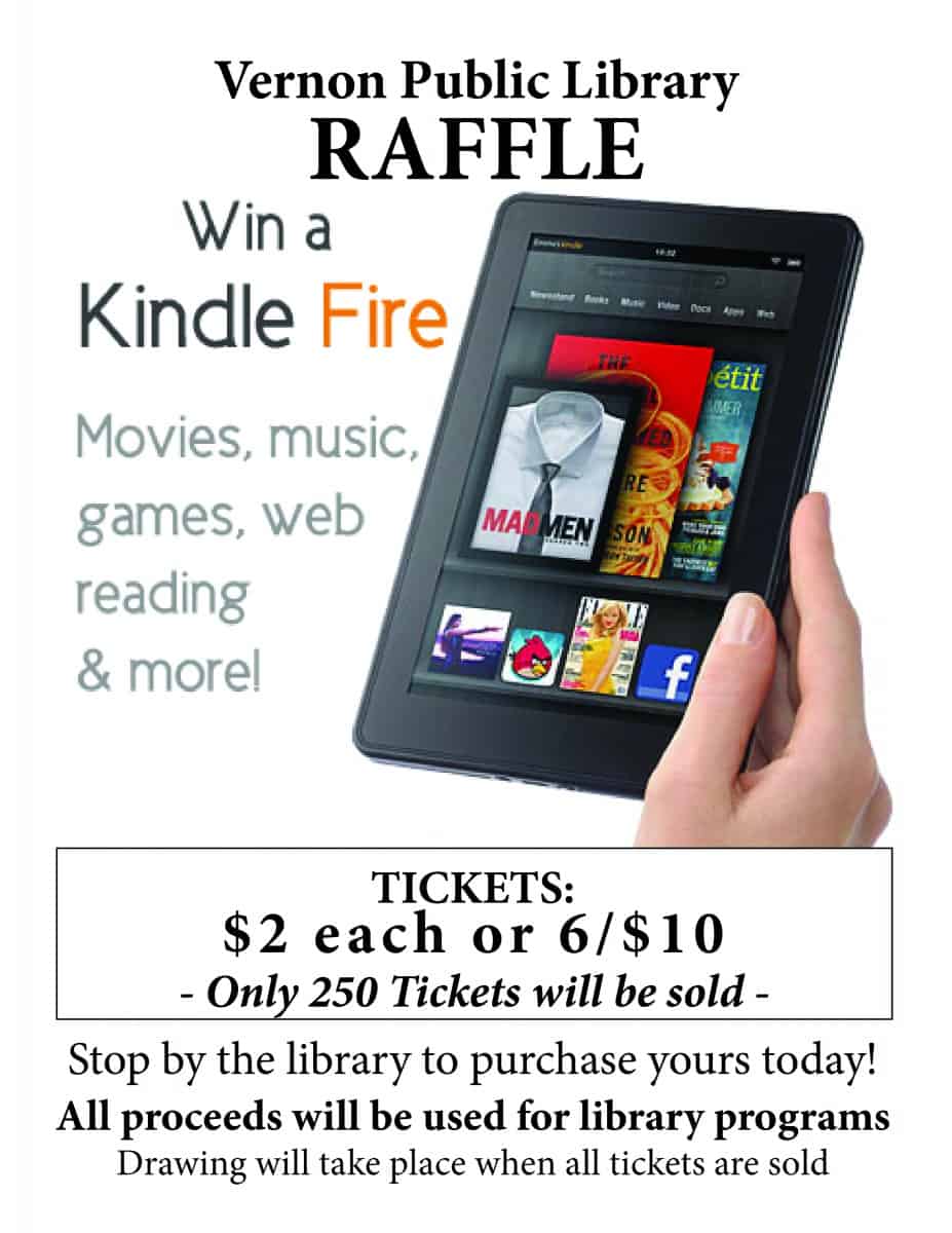 KINDLE RAFFLE FLYER – Vernon Public Library