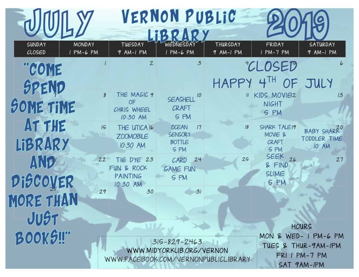 July 2019 copy – Vernon Public Library