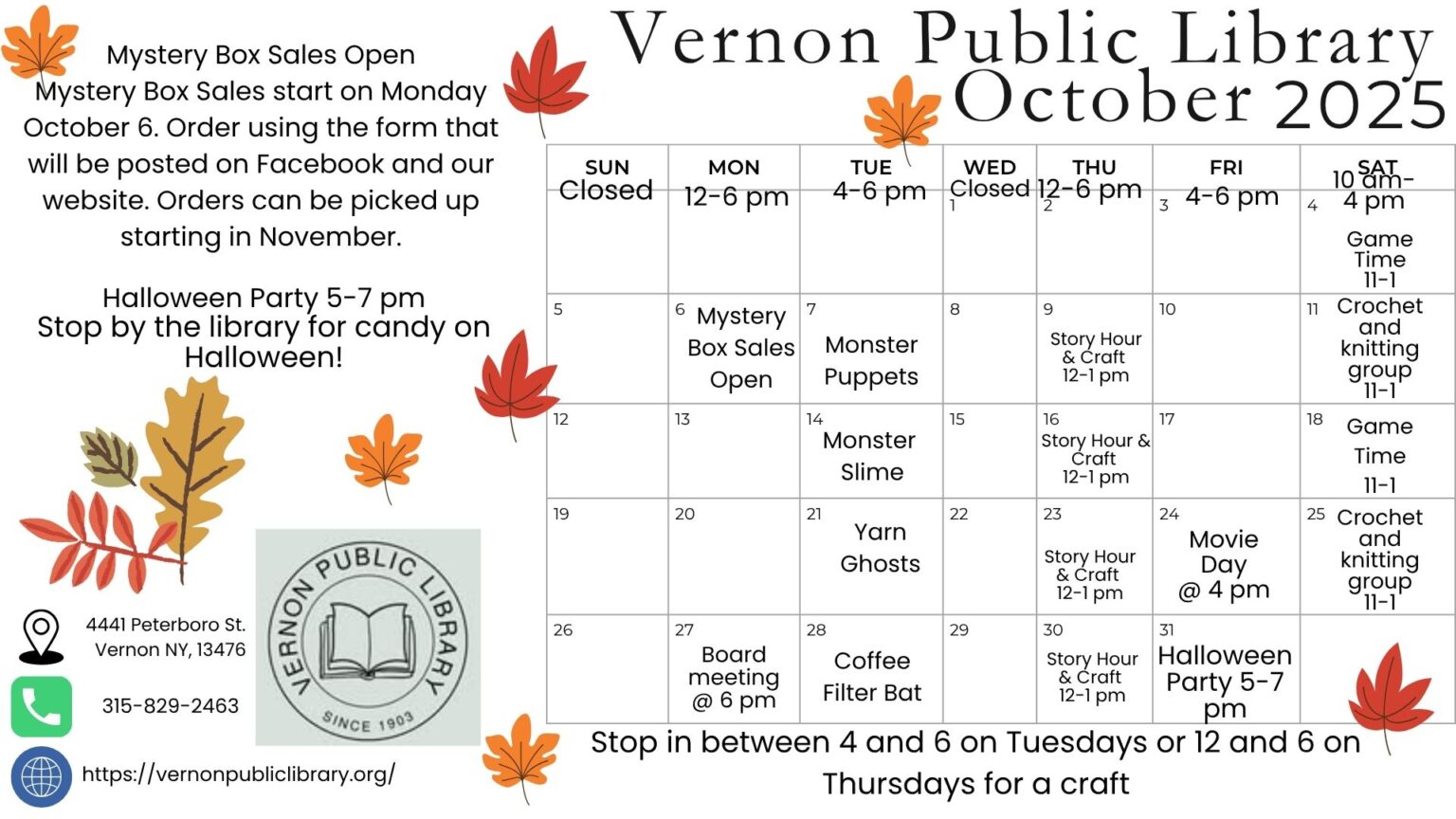 Vernon Public Library – Library Website